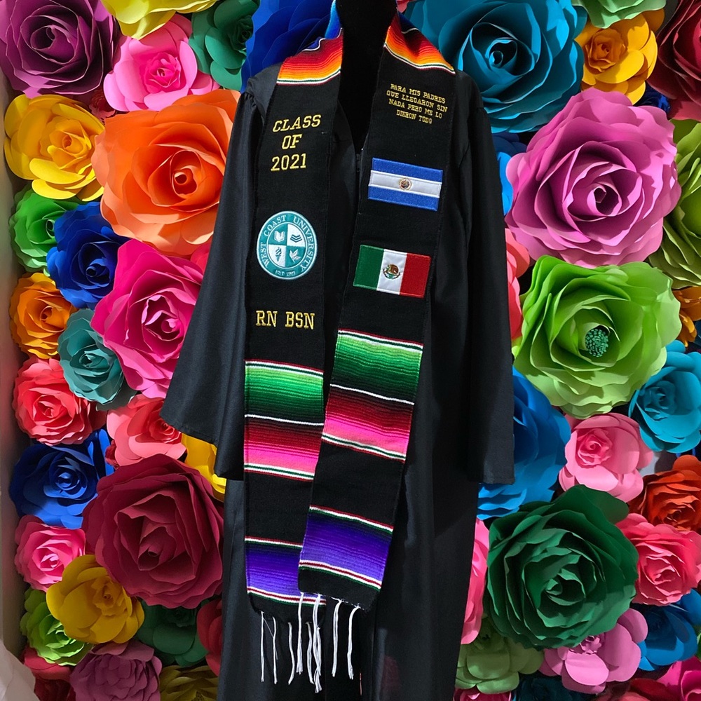 Mexican Graduation Sash Personalized 2021 - Gem